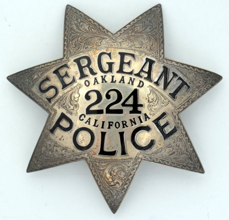 Oakland California Police Detective Badge